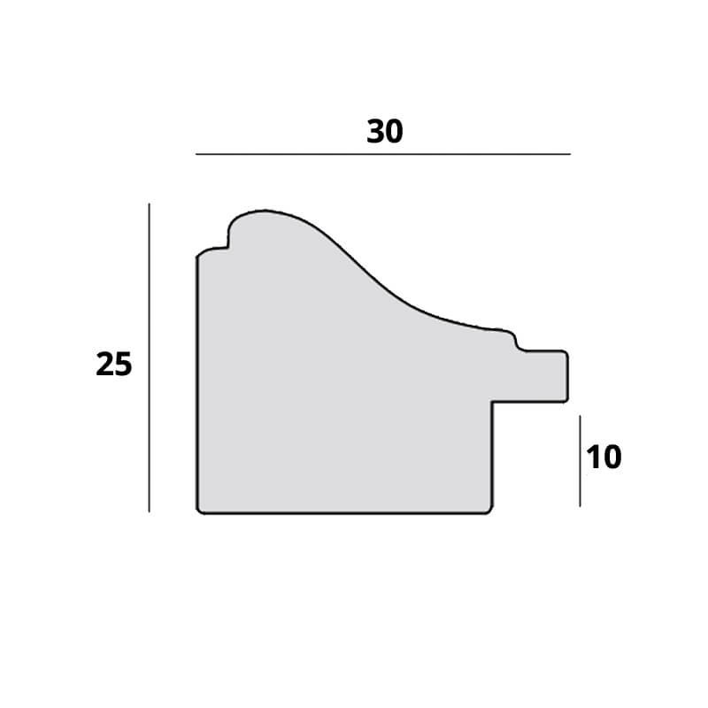 Profil rama lemn 3025/1 - Lucas Impex