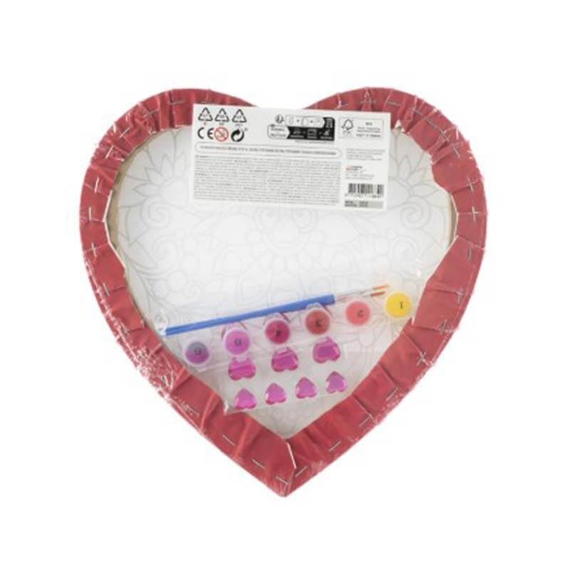 Pictura pe numere inima rosie - Lucas Impex