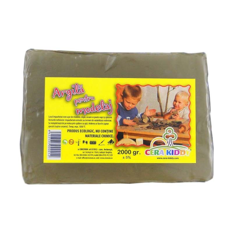 Lut modelaj, sculptura, olarit, argila naturala 2kg