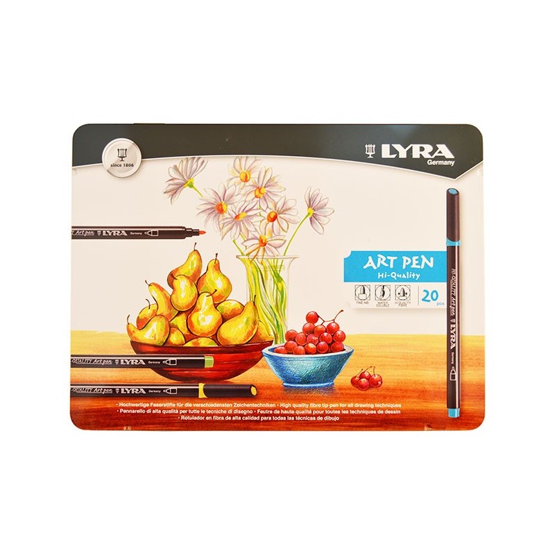 Set 20 markere Art Pen Lyra - Lucas Impex